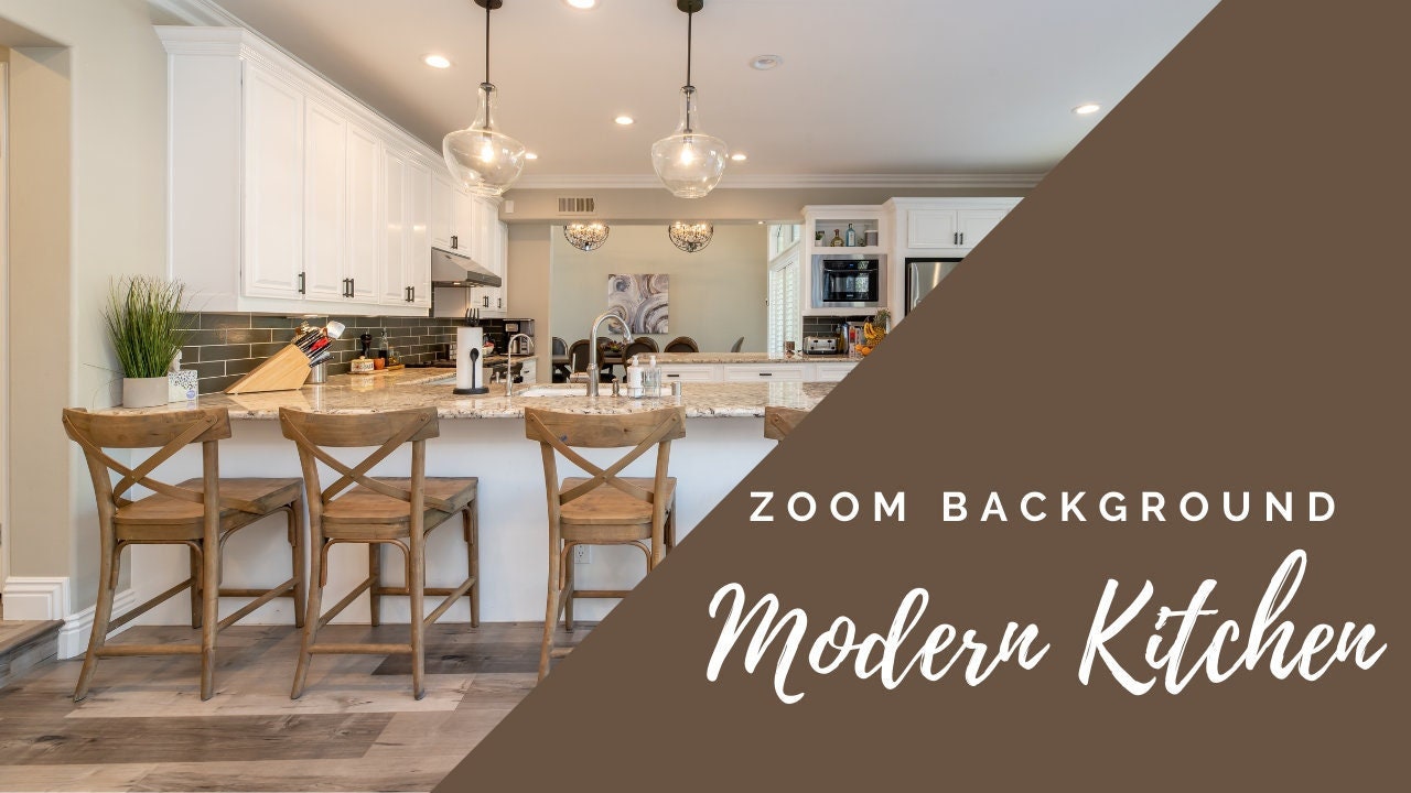 Zoom Meeting Background Kitchen - Etsy