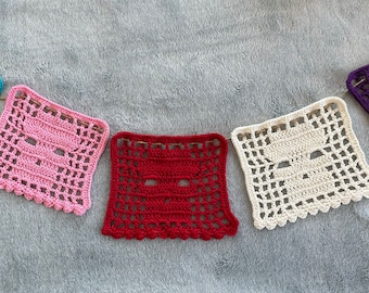 Crochet Papel Picado Dia De Los Muertos - Etsy