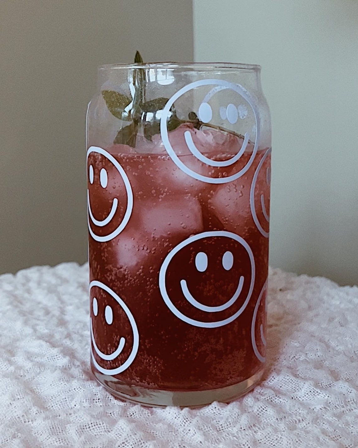 12oz Customizable Beer Can Glass | SMILEYS! - Etsy