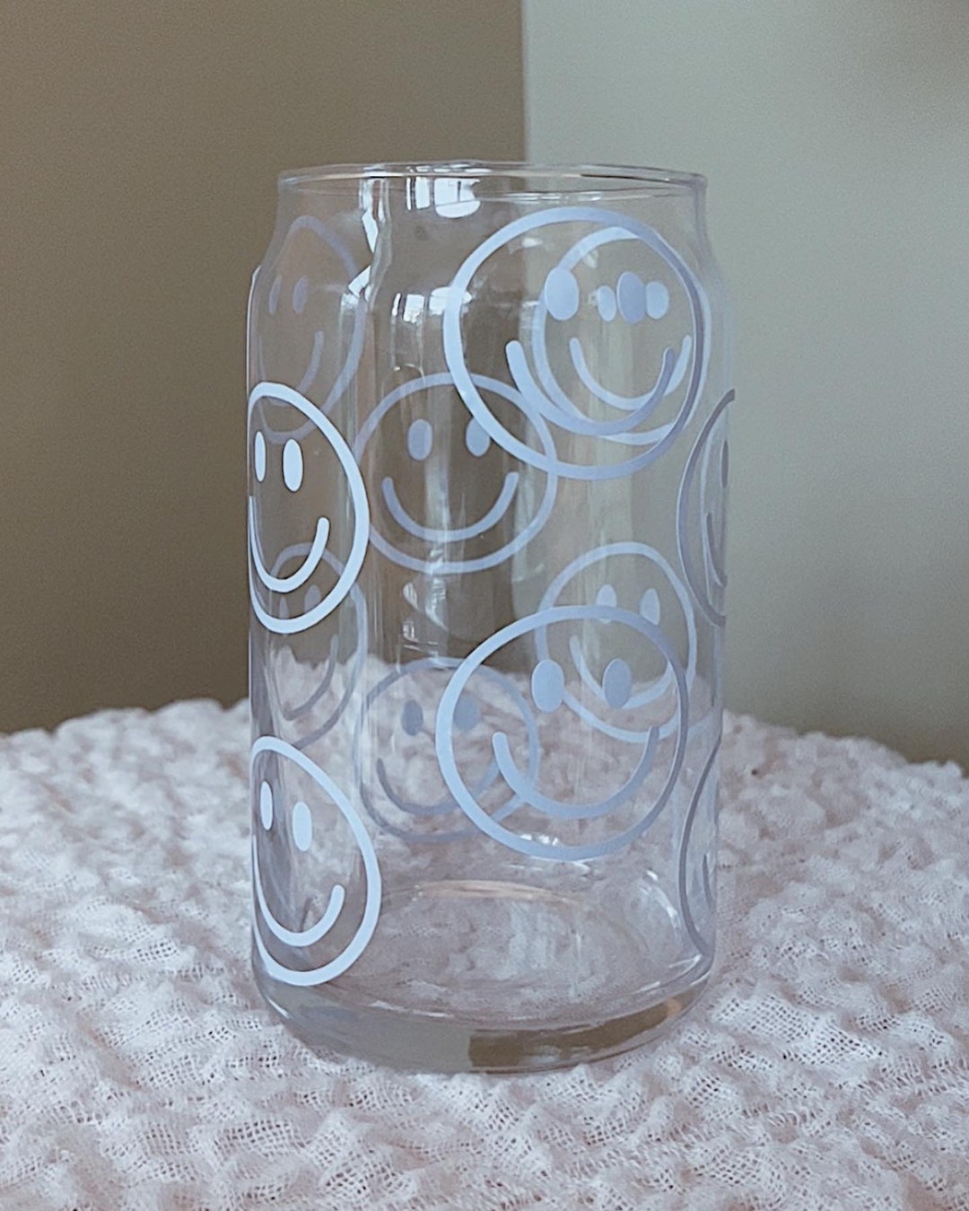 12oz Customizable Beer Can Glass | SMILEYS! - Etsy