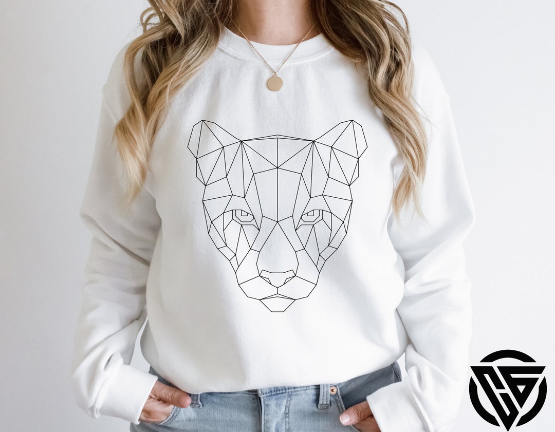Geometric Puma SVG, Puma Head Svg, Puma Coloring Svg, Puma Svg, Puma ...