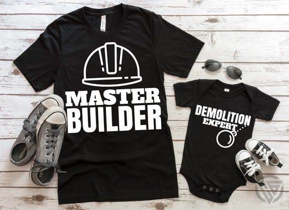 Master Builder Svg Funny Svg Father Son SVG Dad Svg Dad - Etsy