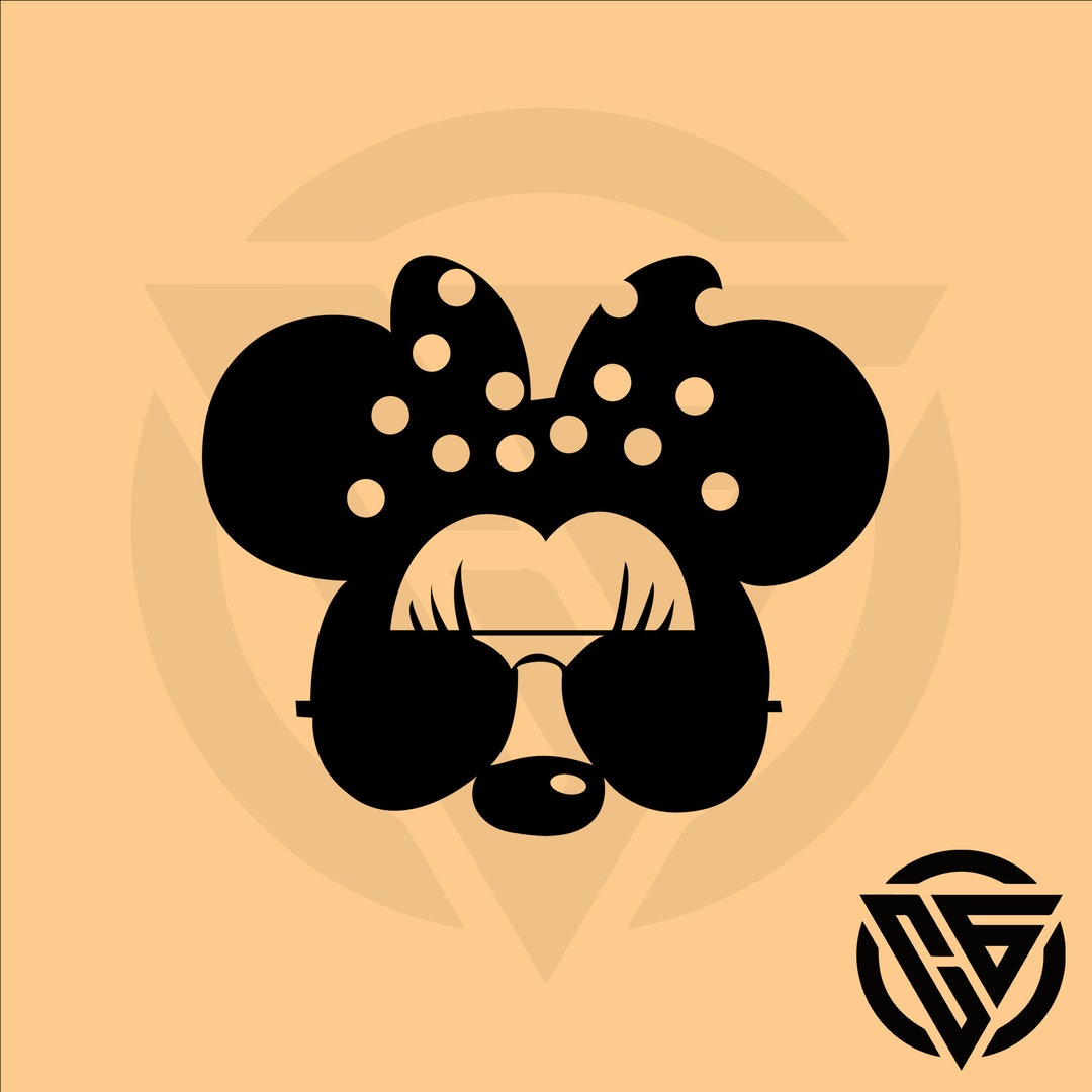 Minnie Sunglasses Svg Disneyland Trip Svg Minniee Eyelashes - Etsy
