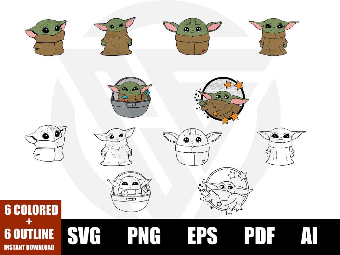 Layered Baby Bundle Svg, Star Baby PNG, Bundle Layered Clipart Coloring ...