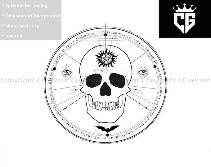 Mark of Cain Symbol SVG, DIY Decal, Supernatural Symbol, Sigil, Digital ...