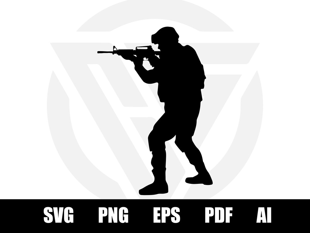 Soldier SVG, Army Soldier Car Decal SVG, Special Force Soldier Svg ...