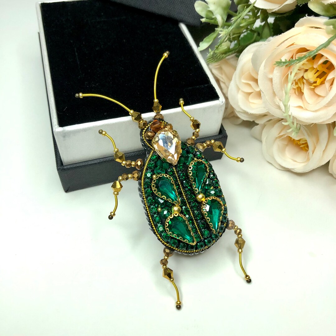 Insect Beads, Moth Brooch,valentine's Day Gift, Minimalist Gift ...