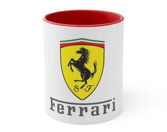 Red Ferrari Mug | Etsy