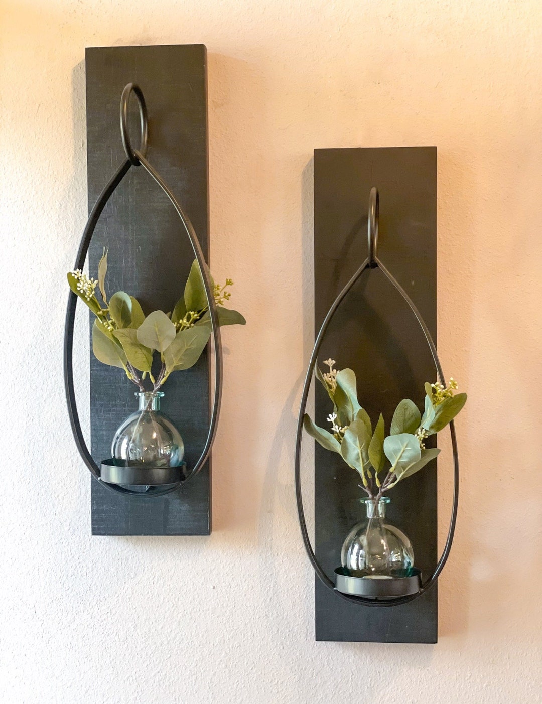 Farmhouse Sconces, Black Wall Sconce, Farm Wall Decor, Sconces, Wood ...