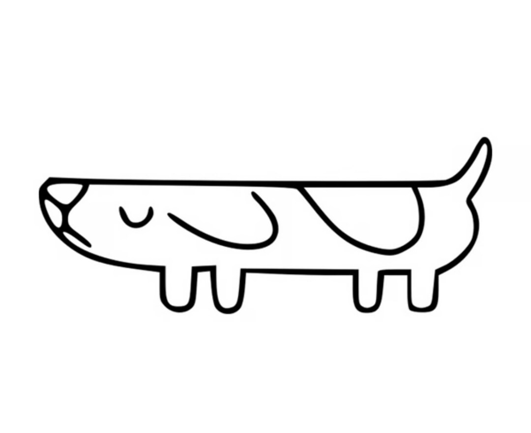 Bluey Long Dog Decal - Etsy