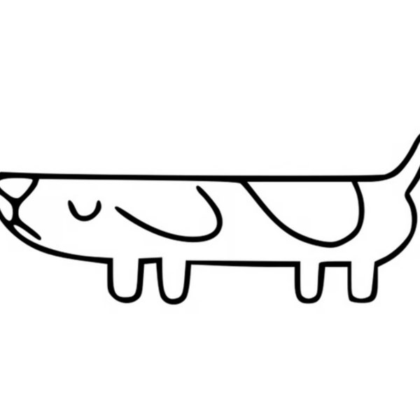 Bluey Long Dog Decal - Etsy