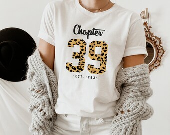 Leopard Birthday Shirt 39th - Etsy