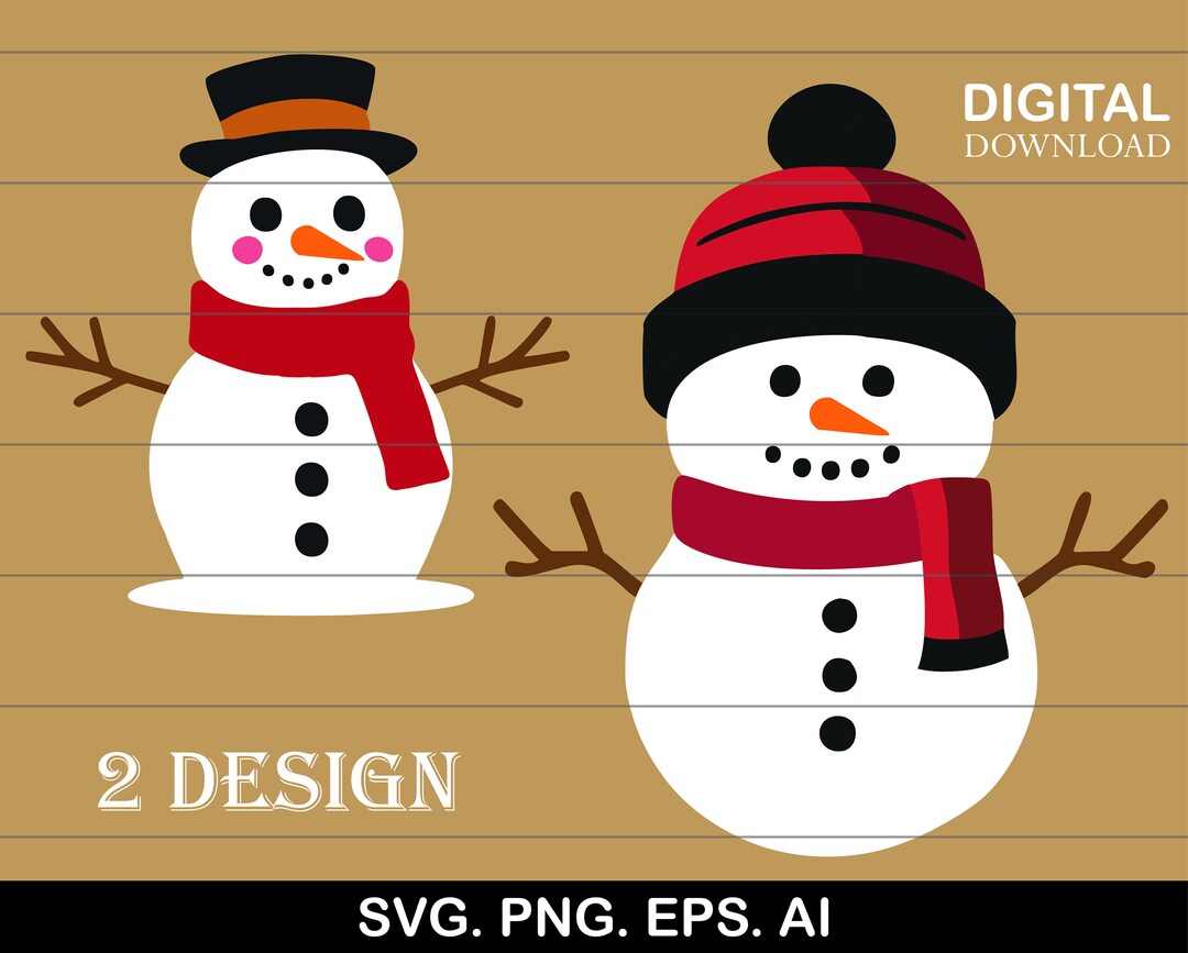 Snowman SVG Christmas Snowman Winter Svg Snowman Vector - Etsy