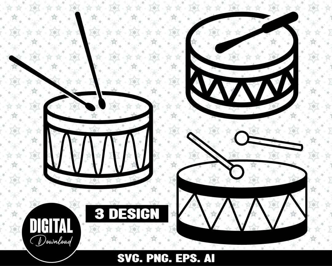 Drum Svg, Drummer Svg, Drum Clipart, Svg, Png, Musical Notes Svg ...