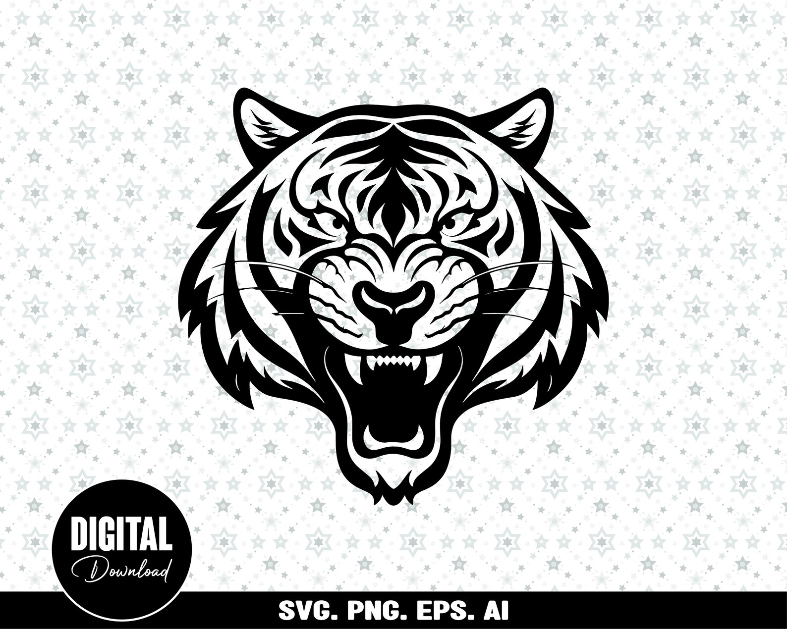 Tiger Face Svg, Tiger Svg, Tiger Png, Tiger Head Svg, Svg, Png, Tiger ...