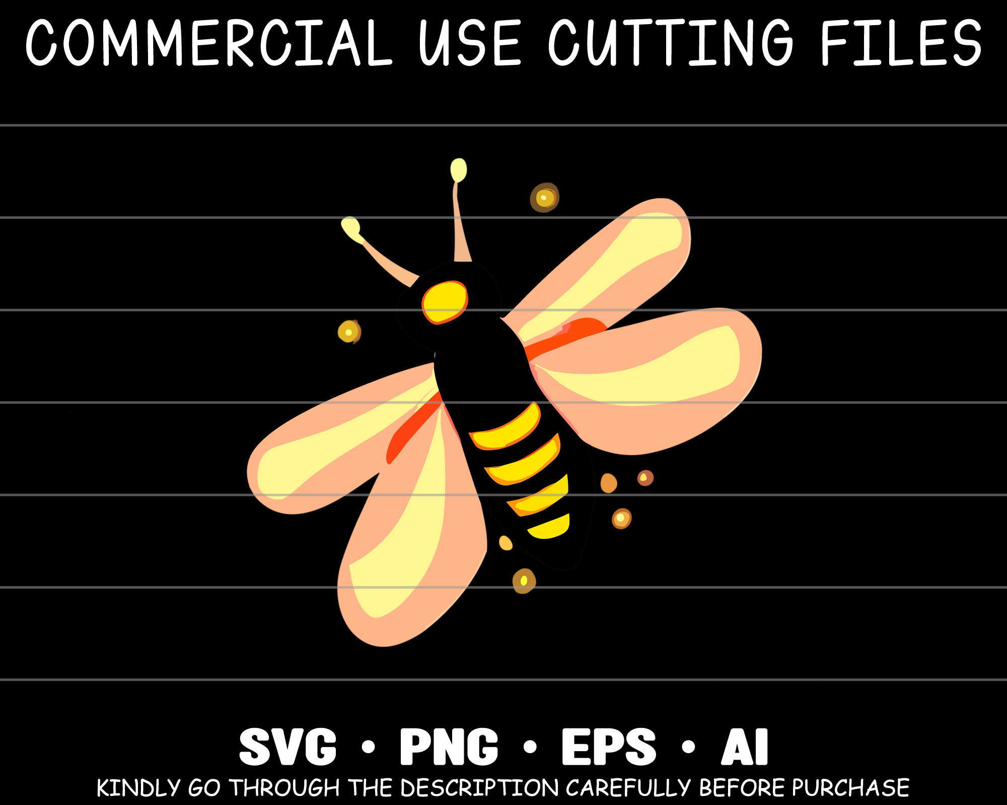 Firefly SVG, Firefly PNG, Firefly Clipart, Summer Svg, Fireflies Svg ...