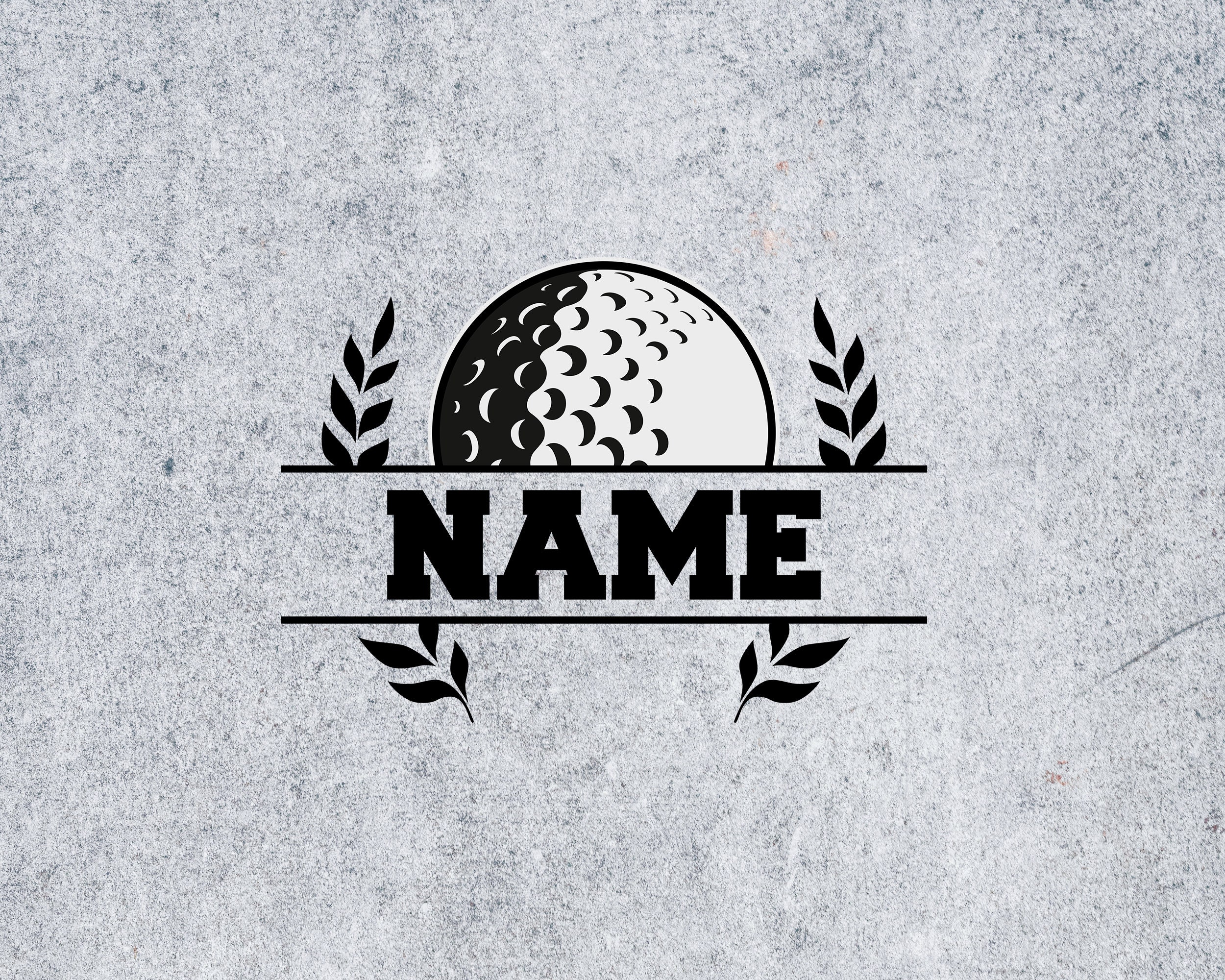 Golf Svg, Golf Ball, Golf Club Svg, Golf Monogram Svg, Split Monogram ...