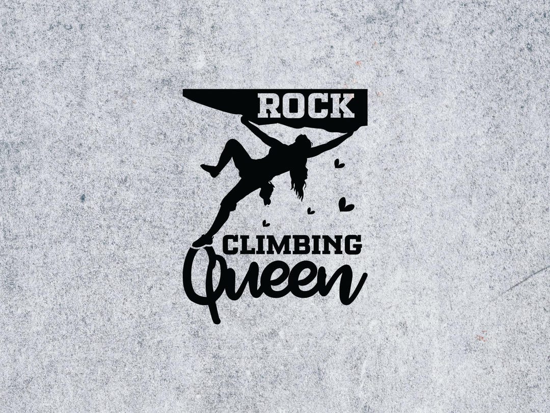 Rock Climbing Queen Climbing Svg Png, Rock Climbing Girl Svg Outdoors ...