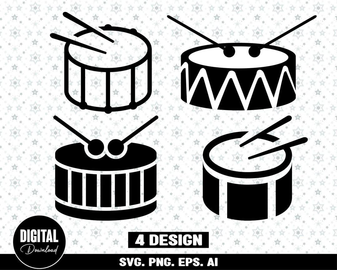 Drum Svg, Drummer Svg, Drum Clipart, Svg, Png, Musical Notes Svg ...