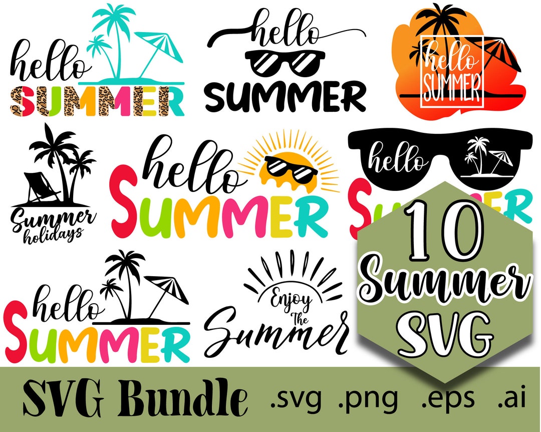 Verano svg Hello Summer Popsicles SVG Signo de verano SVG - Etsy España