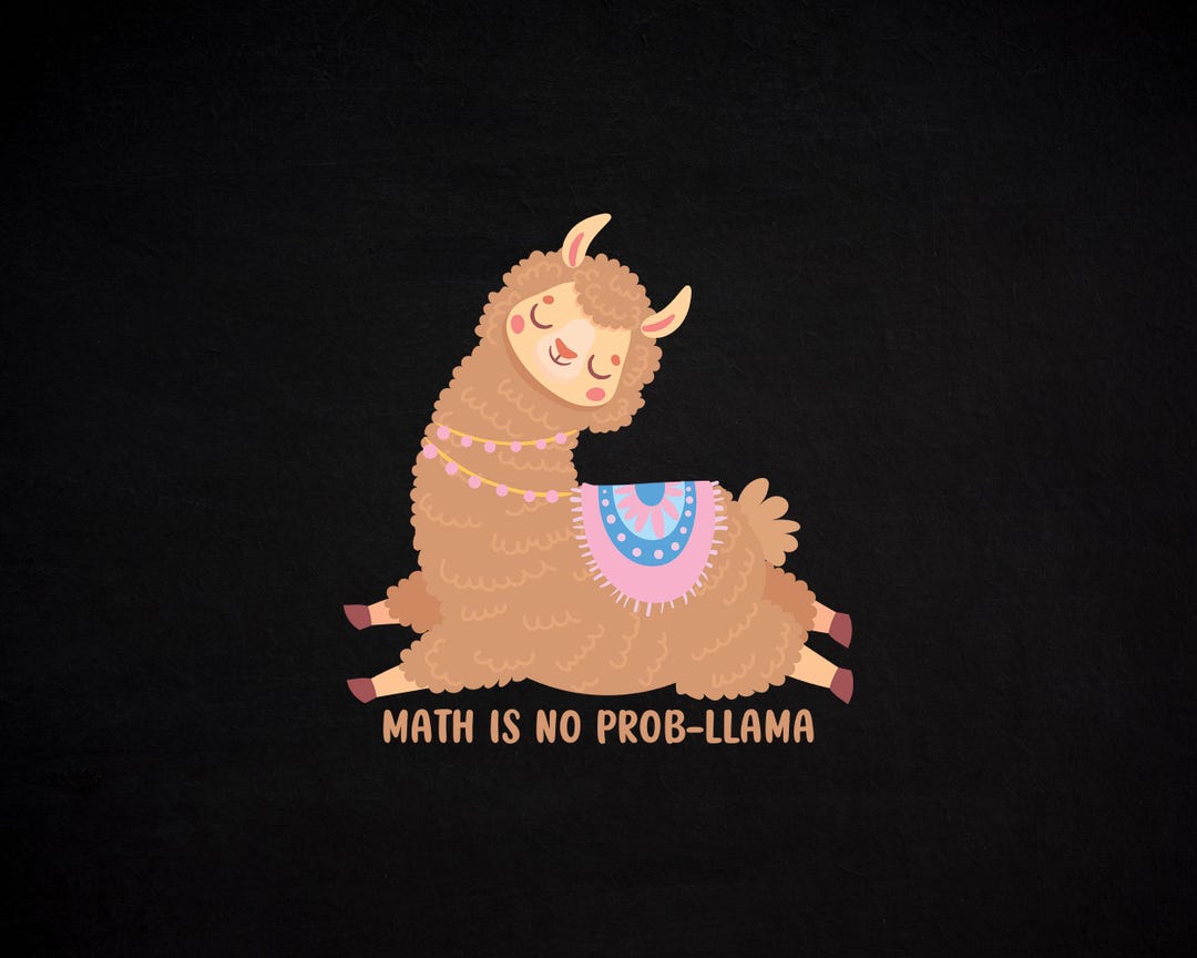 Buy Math is No Prob-llama Svg Png, Llama Svg, Llama Math Shirts Svg ...