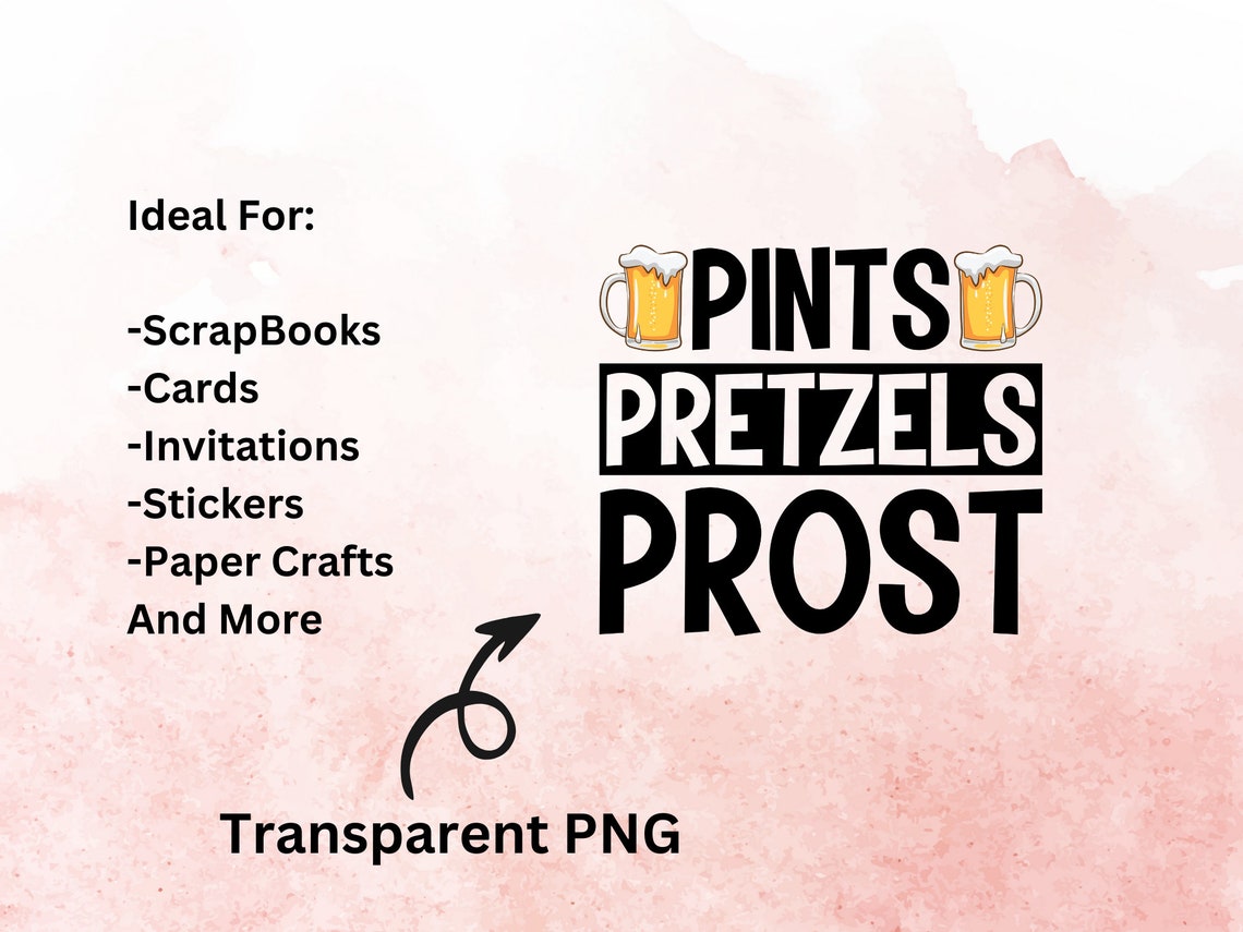 Pints Pretzels Prost Svg, Oktoberfest Svg, German Svg, Drinking Couple ...