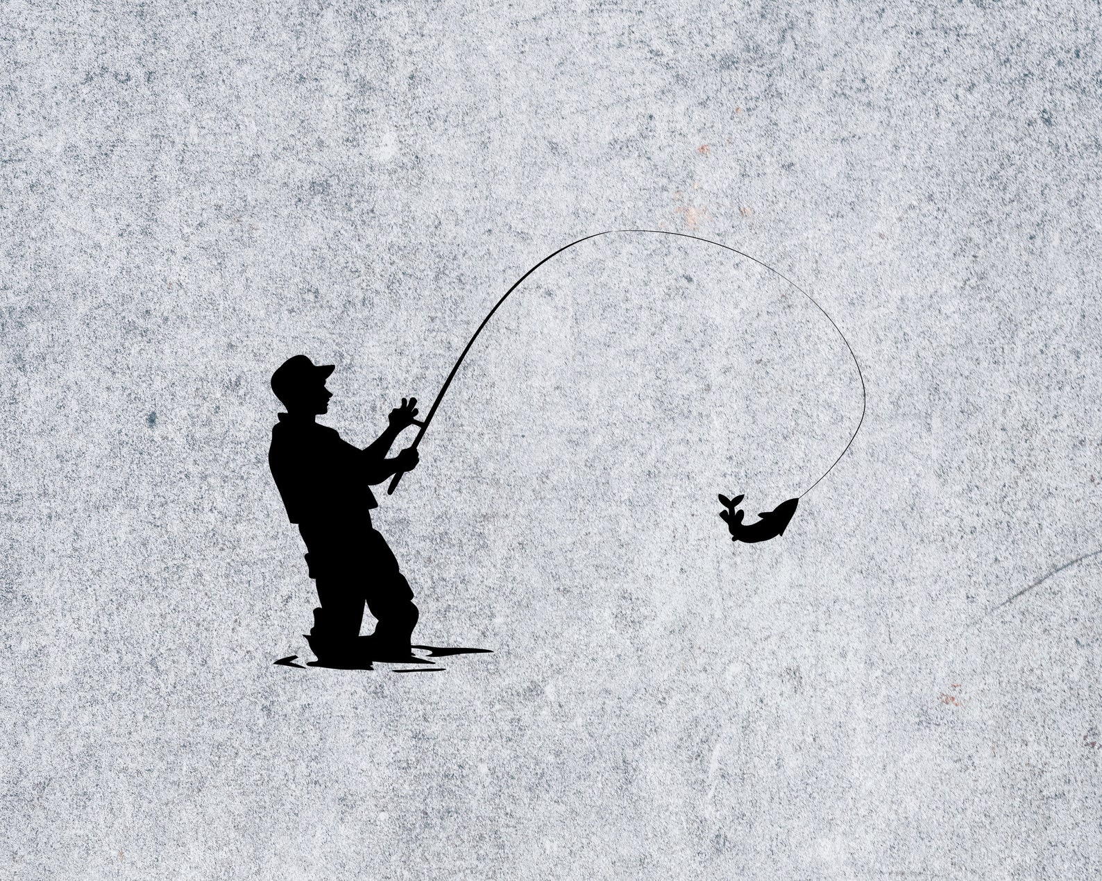Fly Fishing Man Svg, Vector Clipart, INSTANT DIGITAL DOWNLOAD, Fly ...