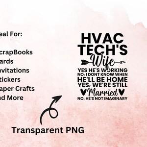 Hvac Tech Wife Svg Png Files, Hvac Technician Svg, Hvac Wife, Hvac ...
