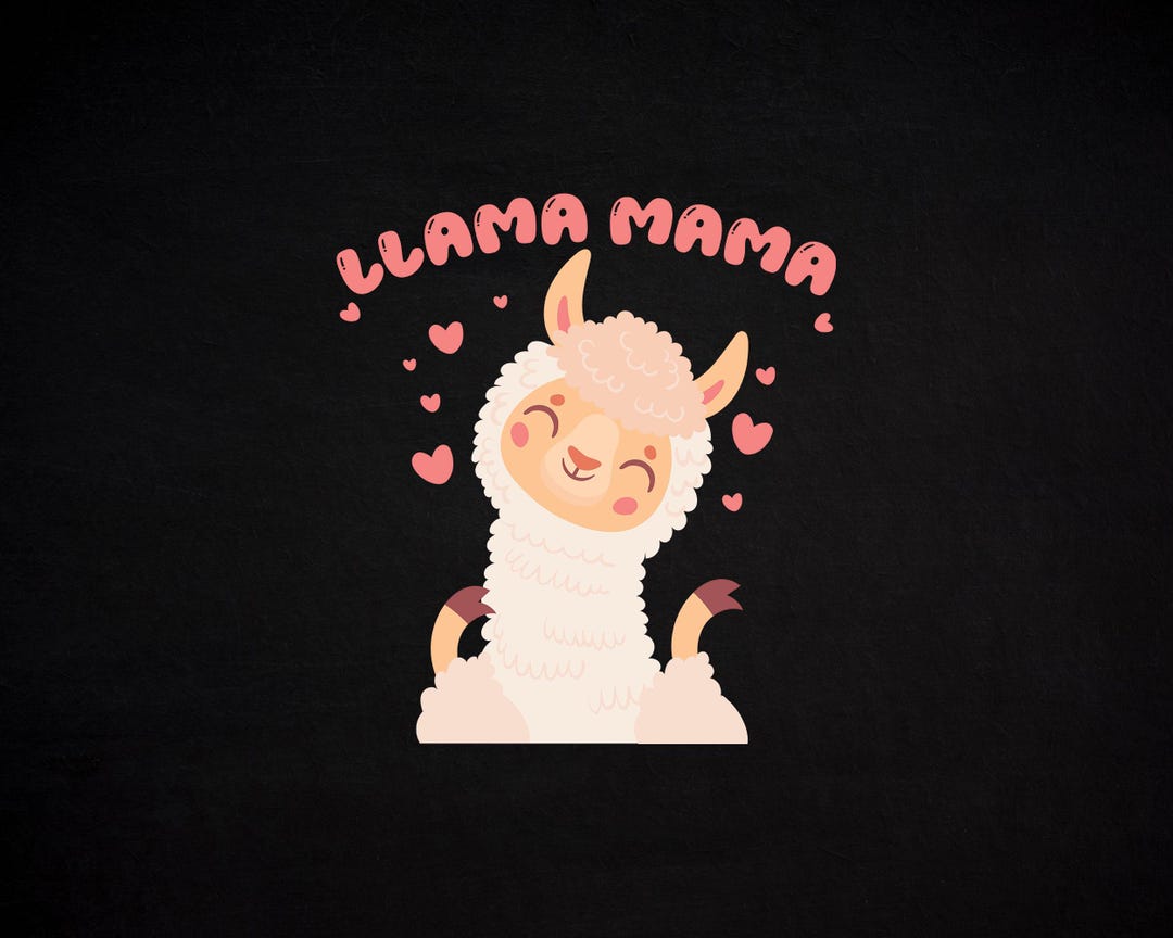Llama Mama Svg Png, Llama Svg, Llama Lovers Shirts Svg, Alpaca Cut Files Cricut, Funny Alpaca ...