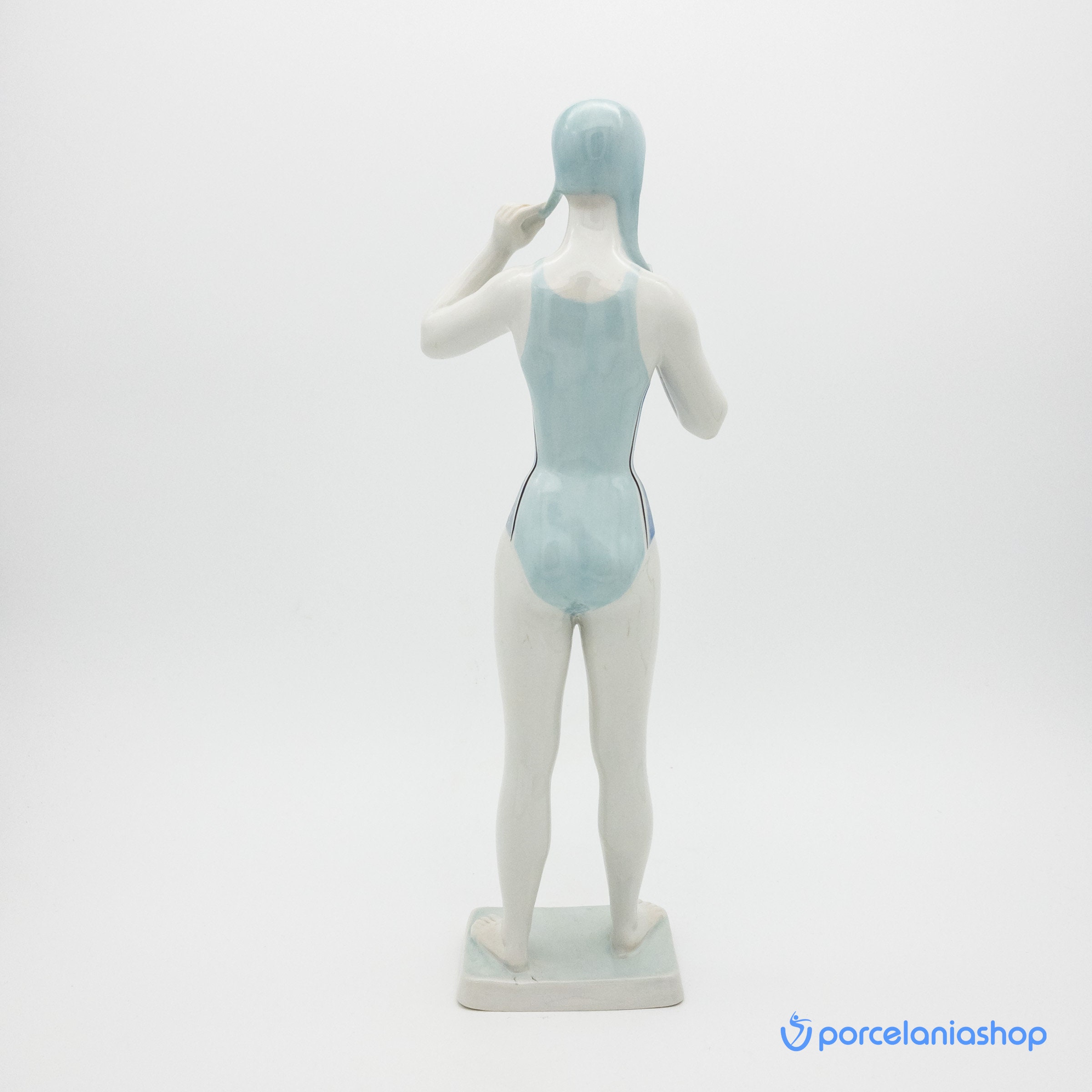 Swimmer Girl, Extreme Rare Hollohaza Porcelain Figurine - Etsy