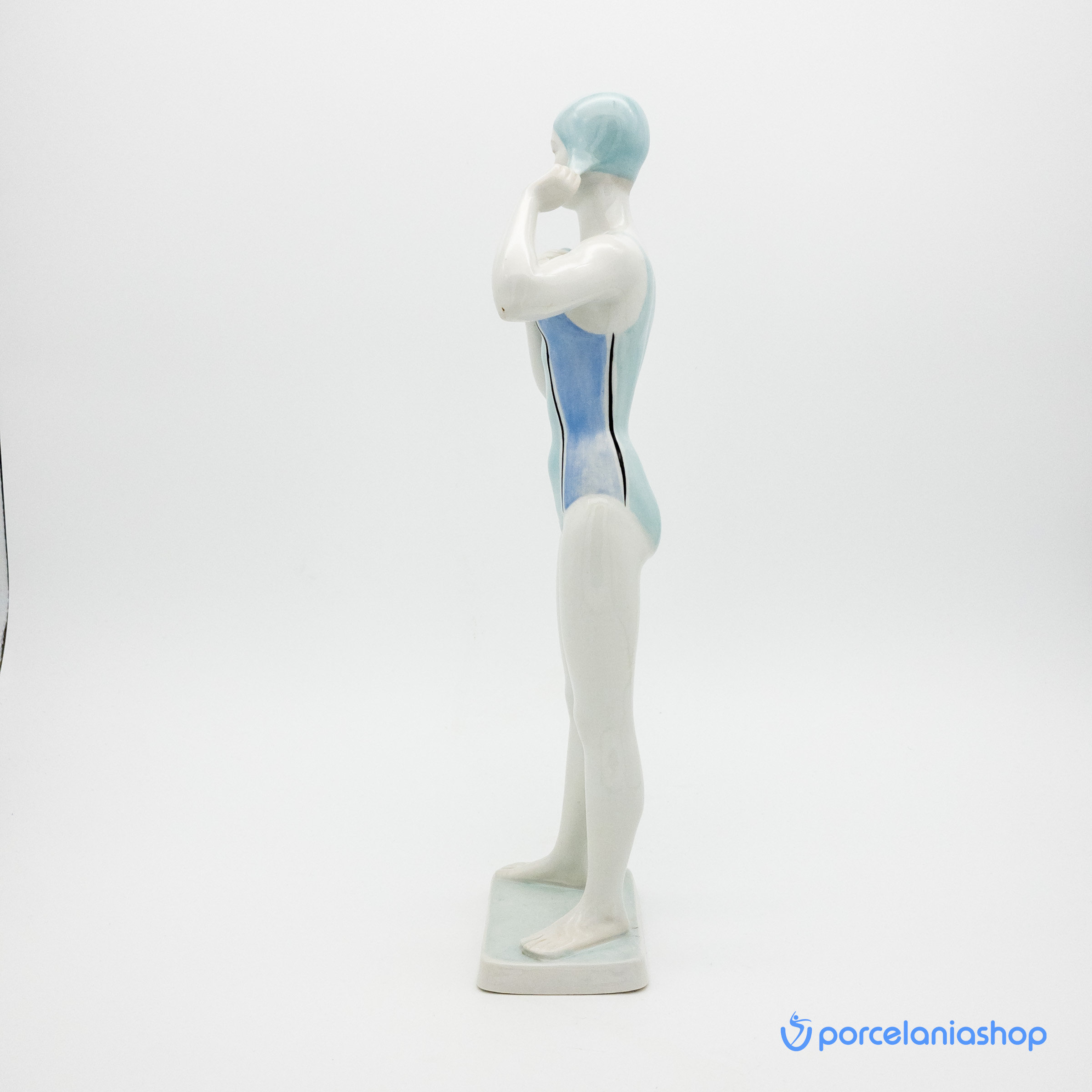 Swimmer Girl, Extreme Rare Hollohaza Porcelain Figurine - Etsy
