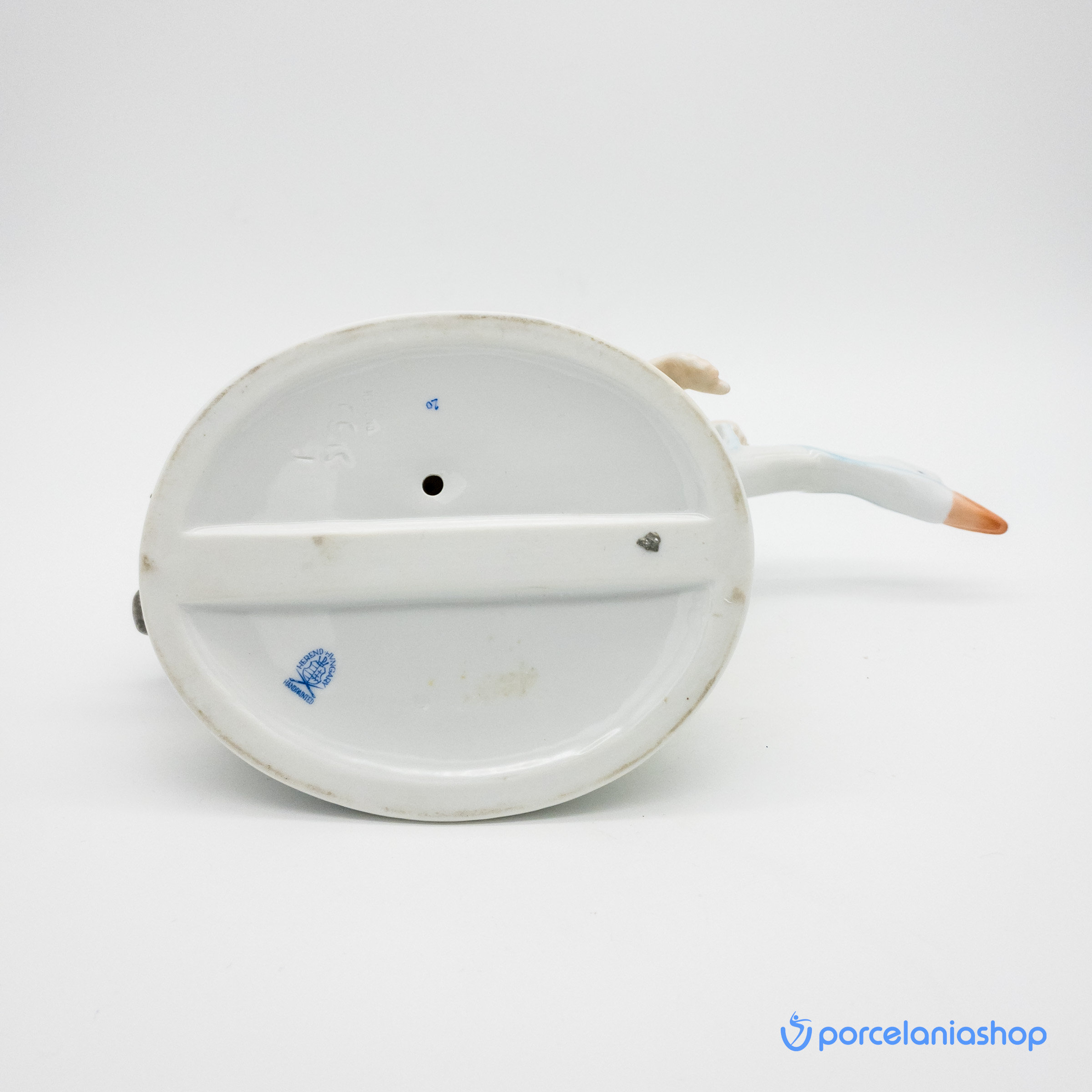 Rare Vintage Herend Porcelain Figurine Riding the Goose Mid-20th ...