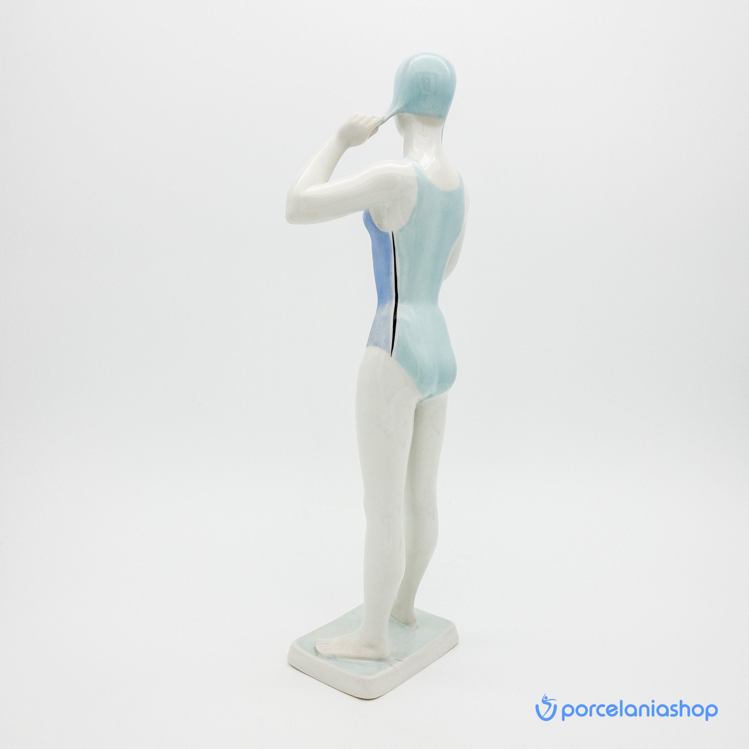 Swimmer Girl, Extreme Rare Hollohaza Porcelain Figurine - Etsy