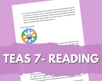 Teas Study Guide - Etsy