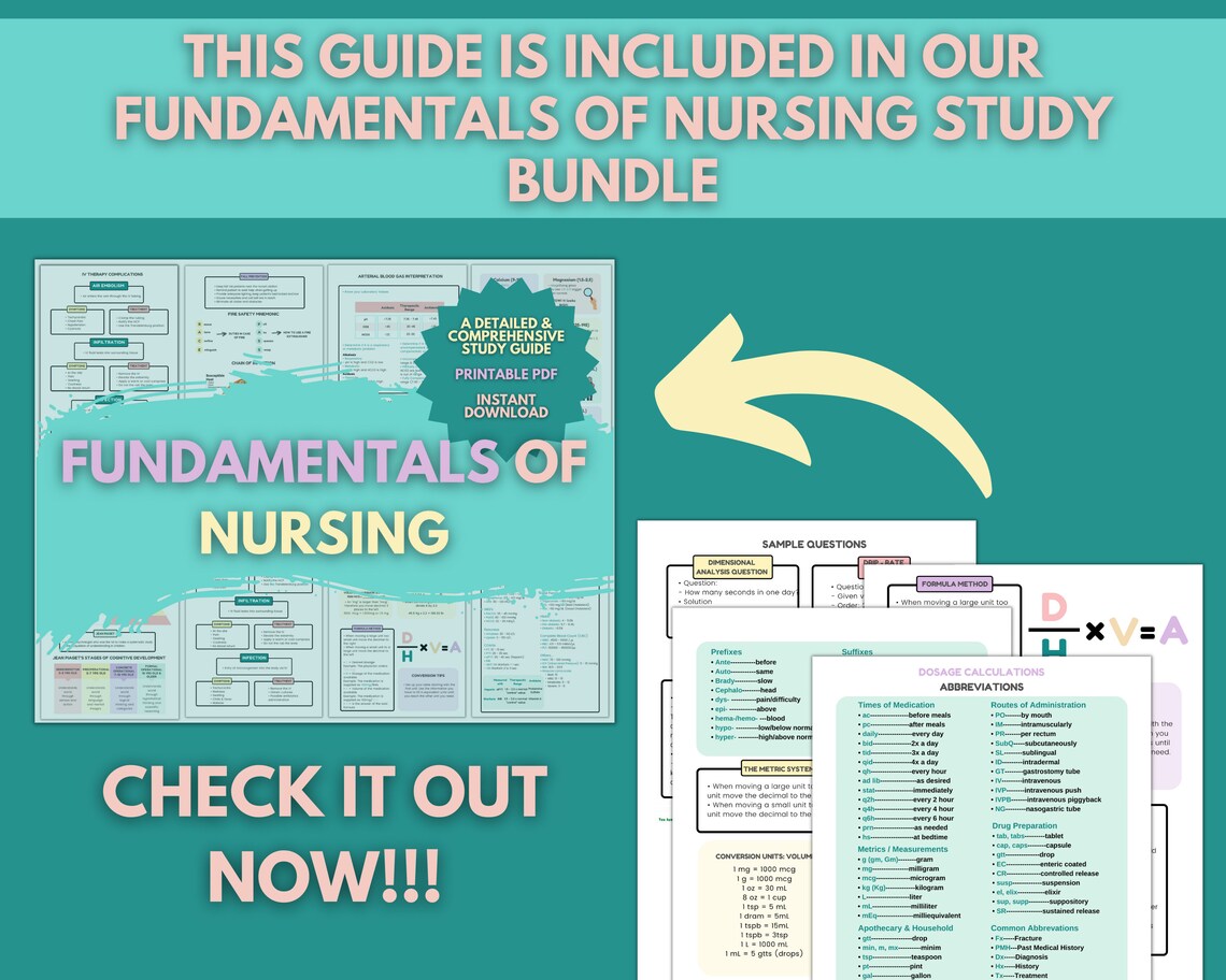 dosage-calculations-nursing-study-guide-notes-4-pages-etsy-australia