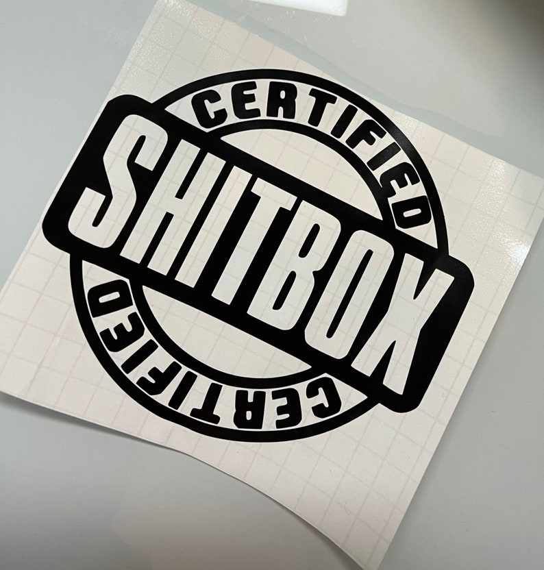 Certified Shitbox Bumper Sticker - Etsy