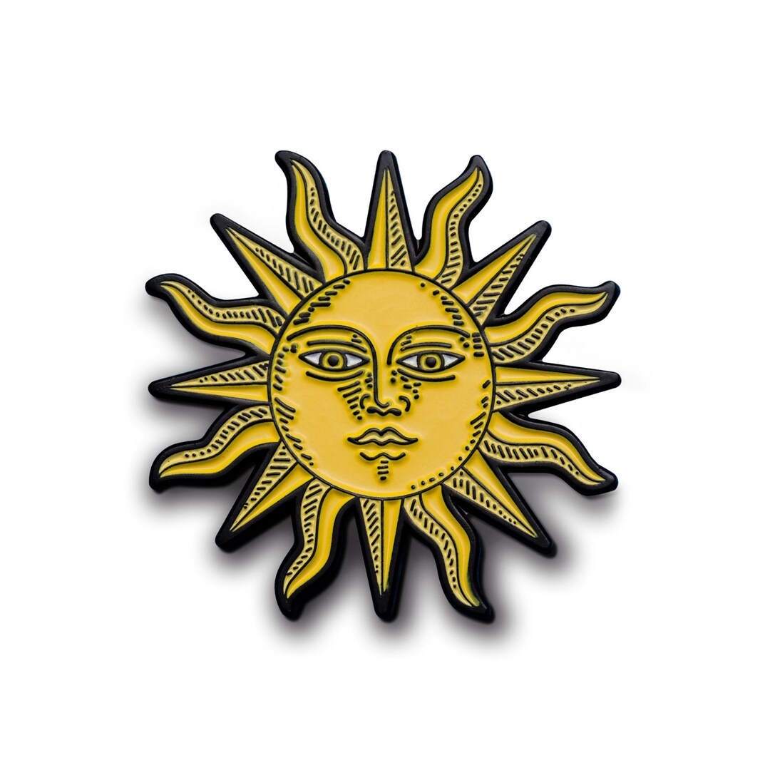 Sun Enamel Pin: Colourful Lapel Pin, Gift for Him/her - Etsy