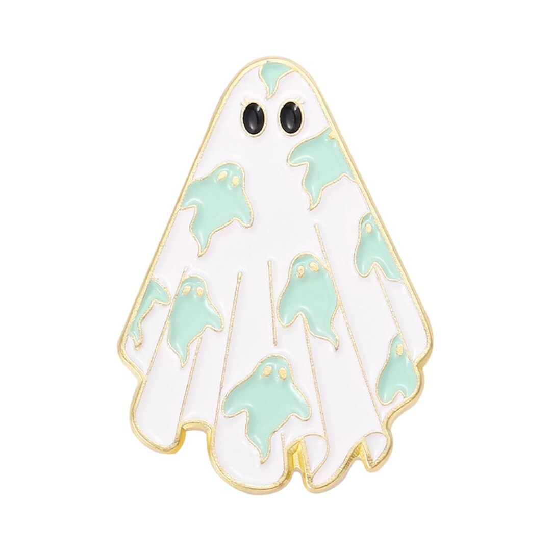Ghost With Mini Ghosts Pin, Colourful Enamel Pin, Gift for Him, Gift ...