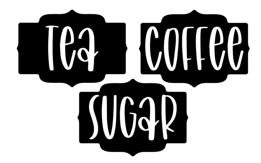 Tea, Coffee and Sugar Labels - Etsy