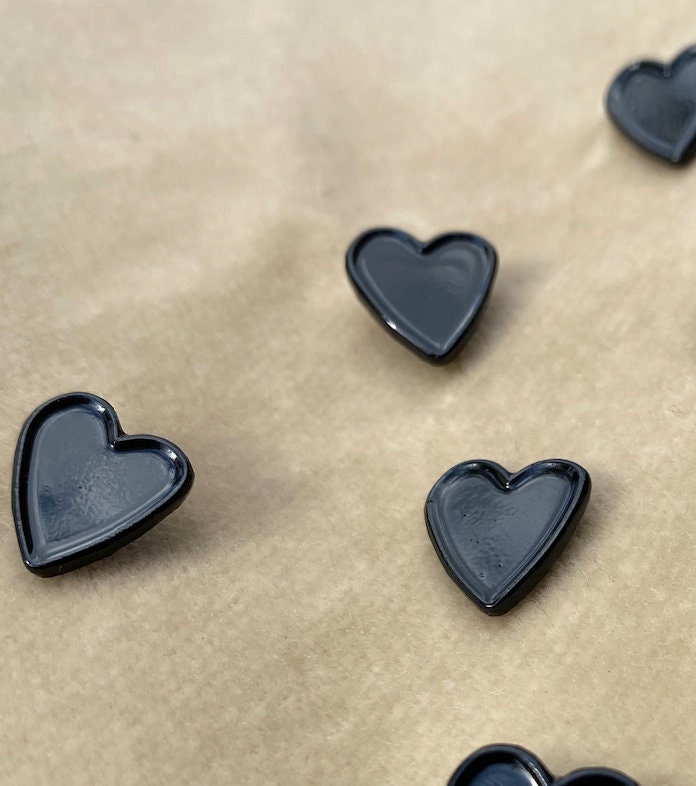 Little Black Heart Collectible Enamel Pin, Colourful Enamel Pin, Gift ...