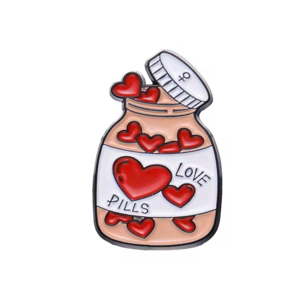 Love Pills Enamel Pin: Colourful Lapel Pin, Gift for Him/her - Etsy