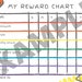 Printable Weekly Reward Chart * PDF and PNG * - Etsy
