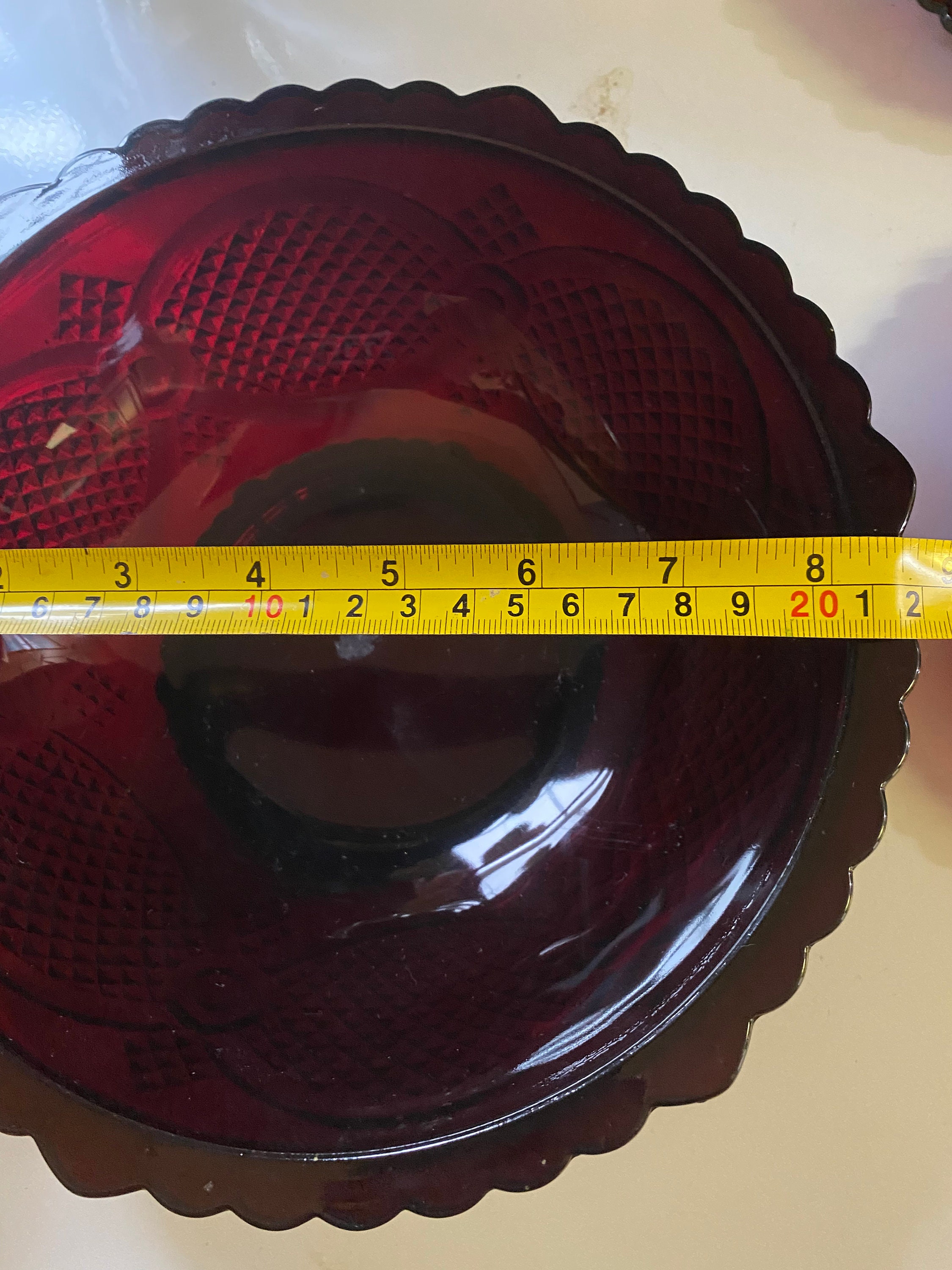 Avon Red Cape Cod Collection Bowl - Etsy