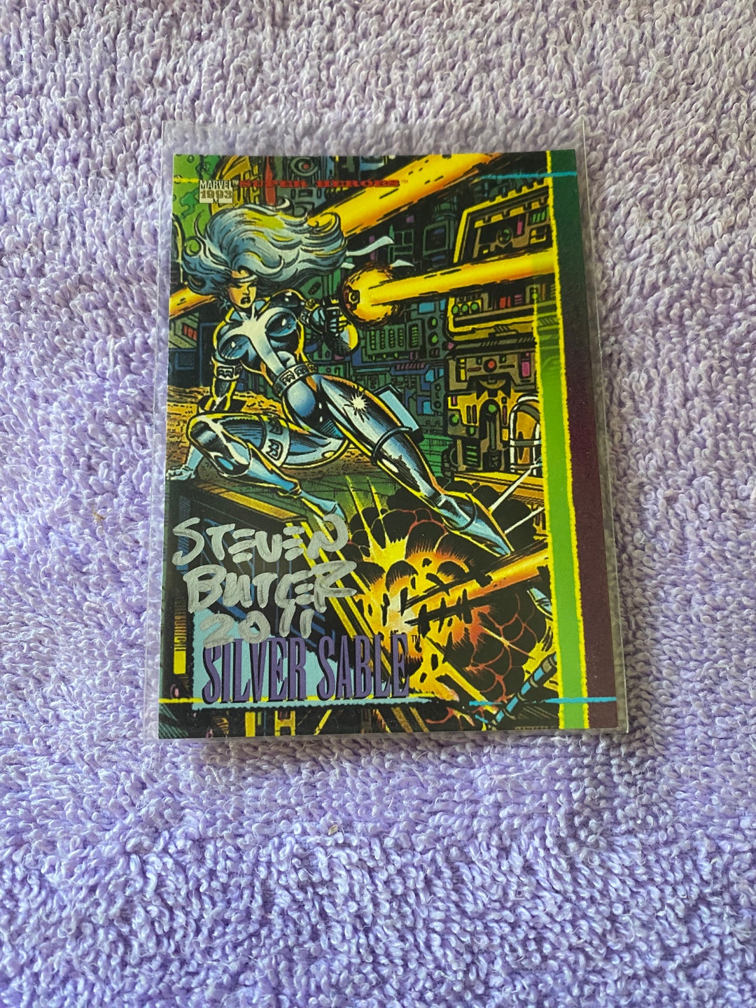 Steven Butler Signed Silver Sable Marvel Trading Card - Etsy