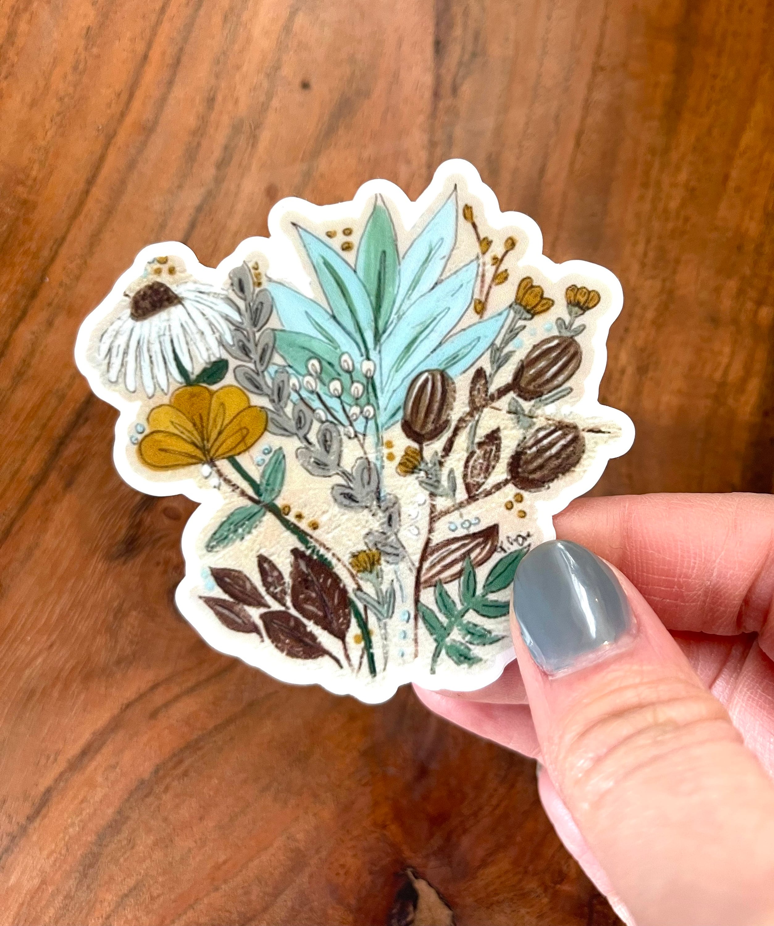 Boho Floral Decal - Etsy