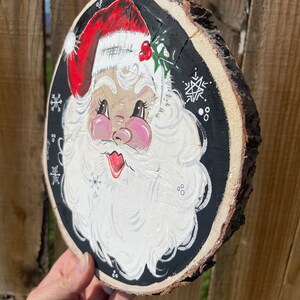 Santa’s Watching Wood Slice - Etsy