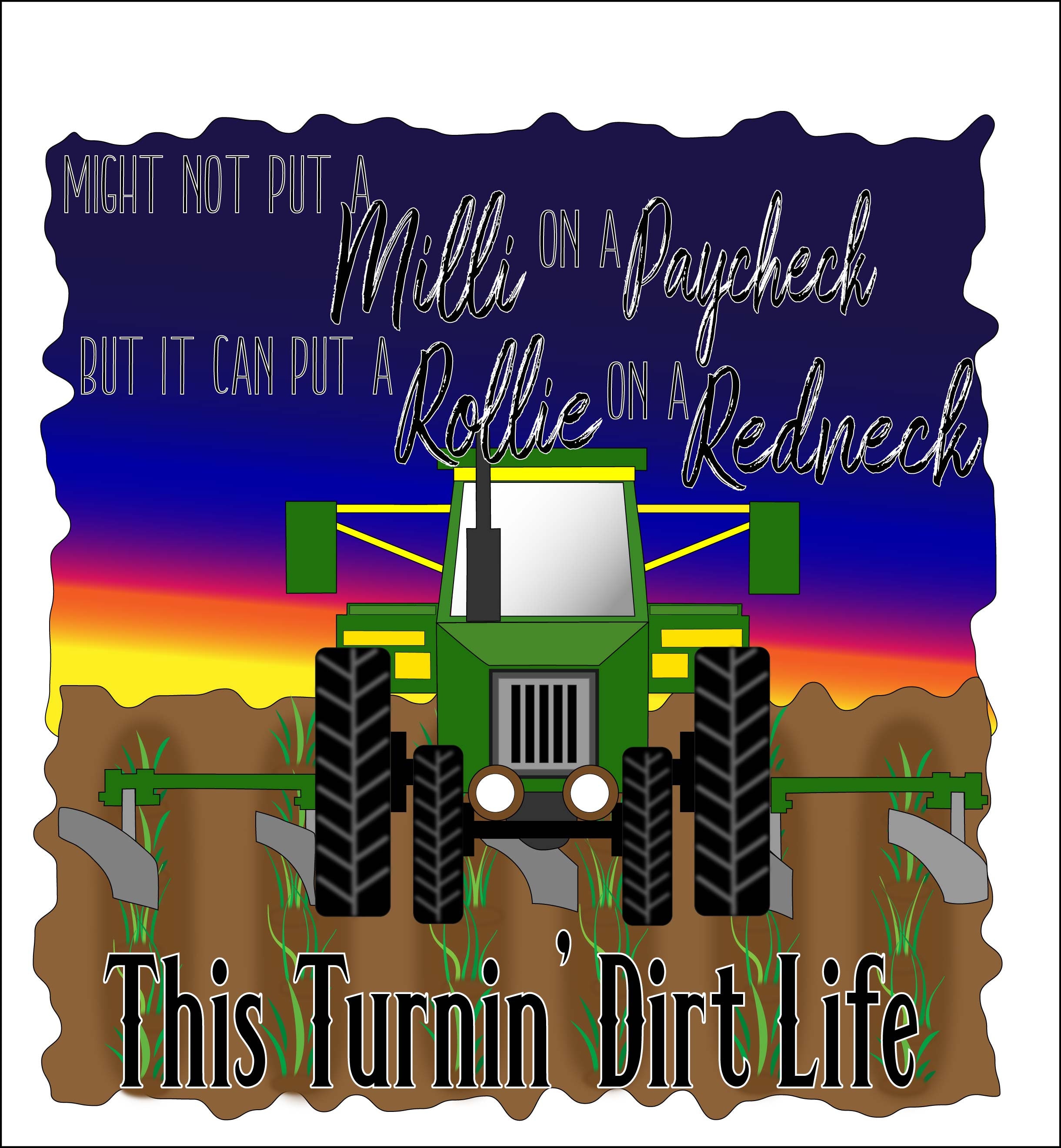 Country Music Png, Brantley, Gilbert, Rollie on a Redneck, Sublimation ...