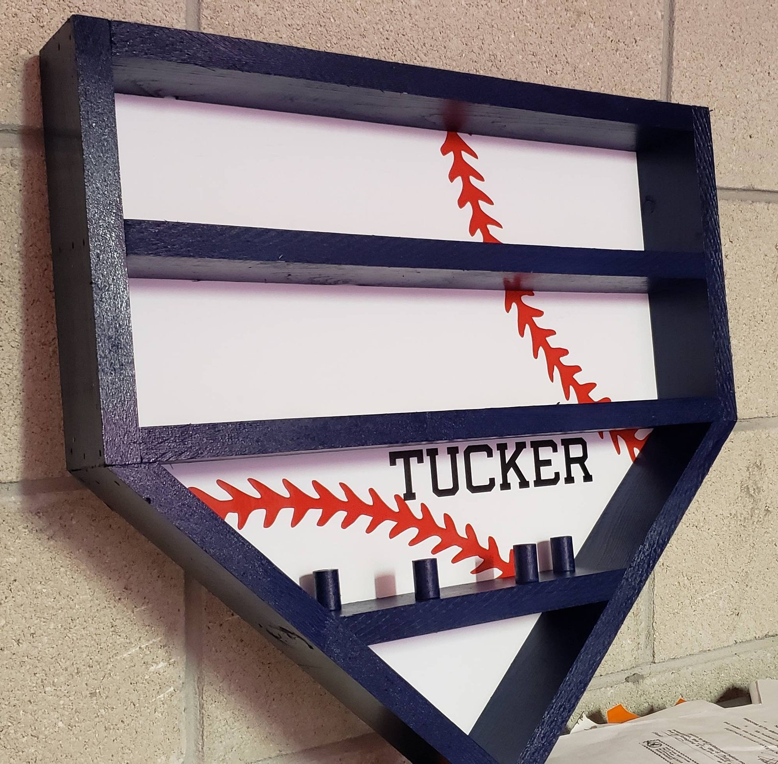 Baseball Display Home Plate Ball Display Champion Ring - Etsy