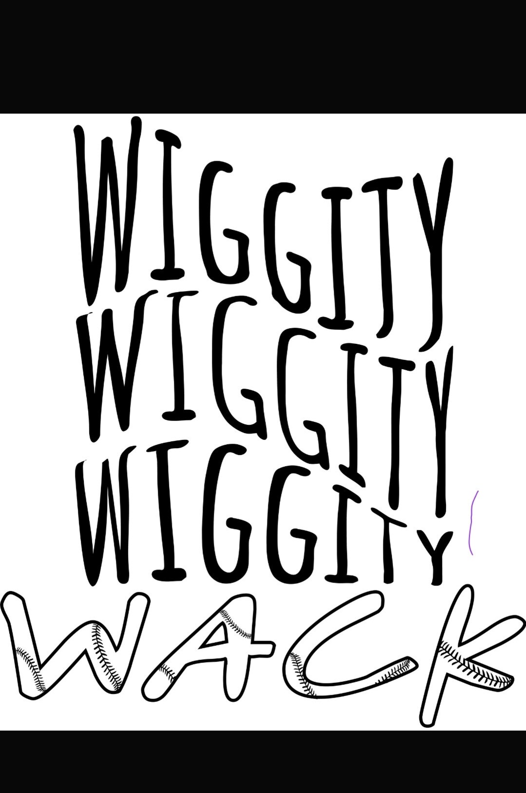 Baseball Png, Funny Baseball Graphic, Wiggity Wack - Etsy