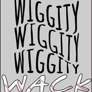 Baseball Png, Funny Baseball Graphic, Wiggity Wack - Etsy